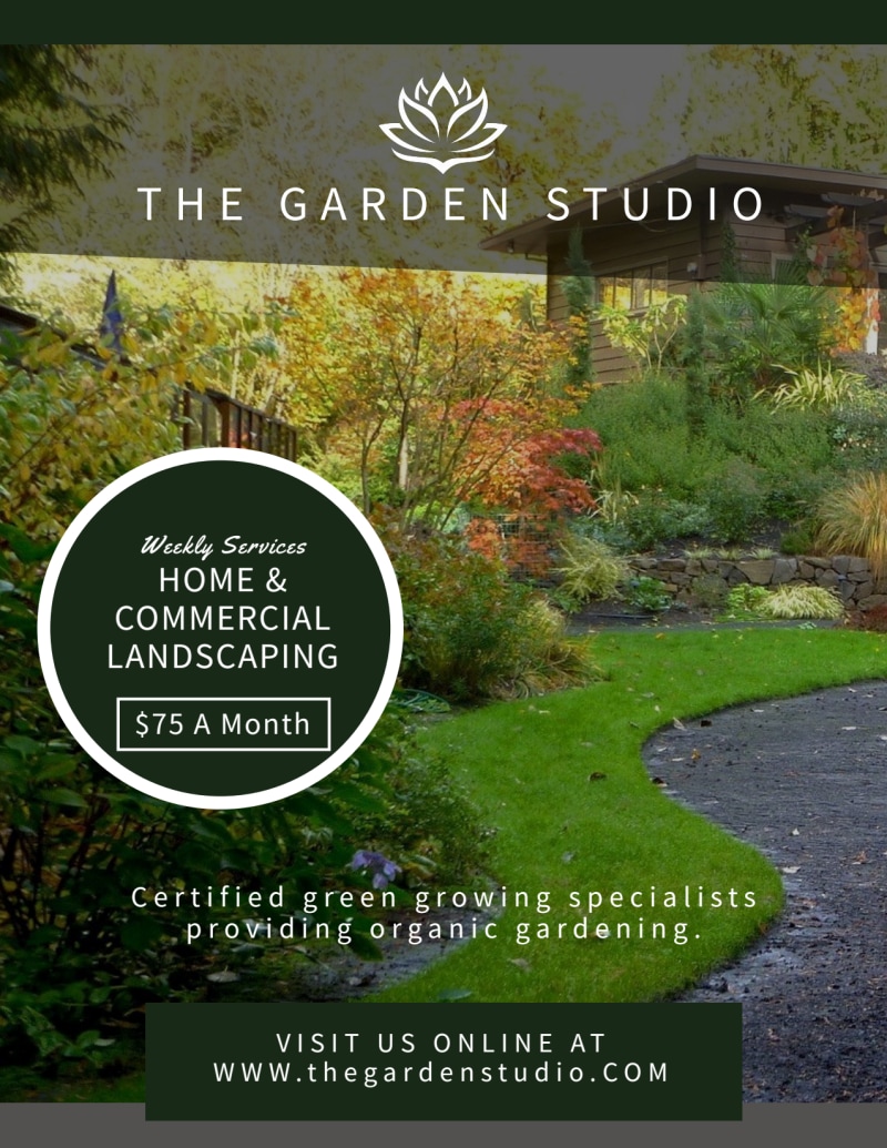 Landscaping Garden Flyer Template MyCreativeShop