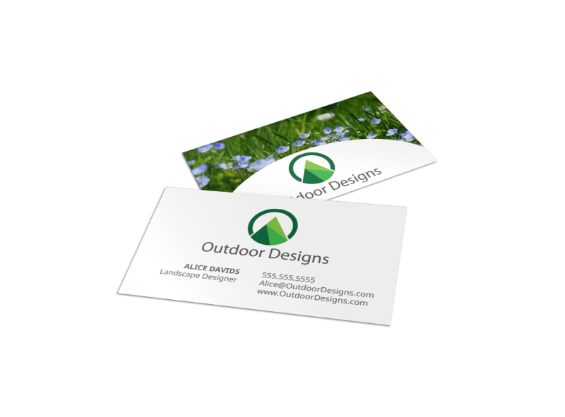 Outdoor Landscaping Business Card Template MyCreativeShop