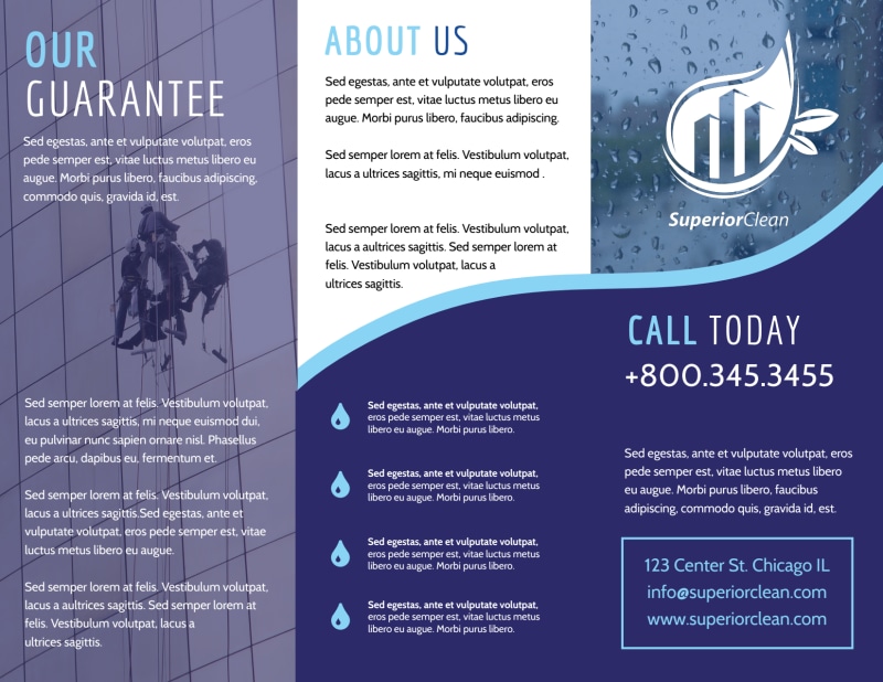 Pressure Washing Brochure Template