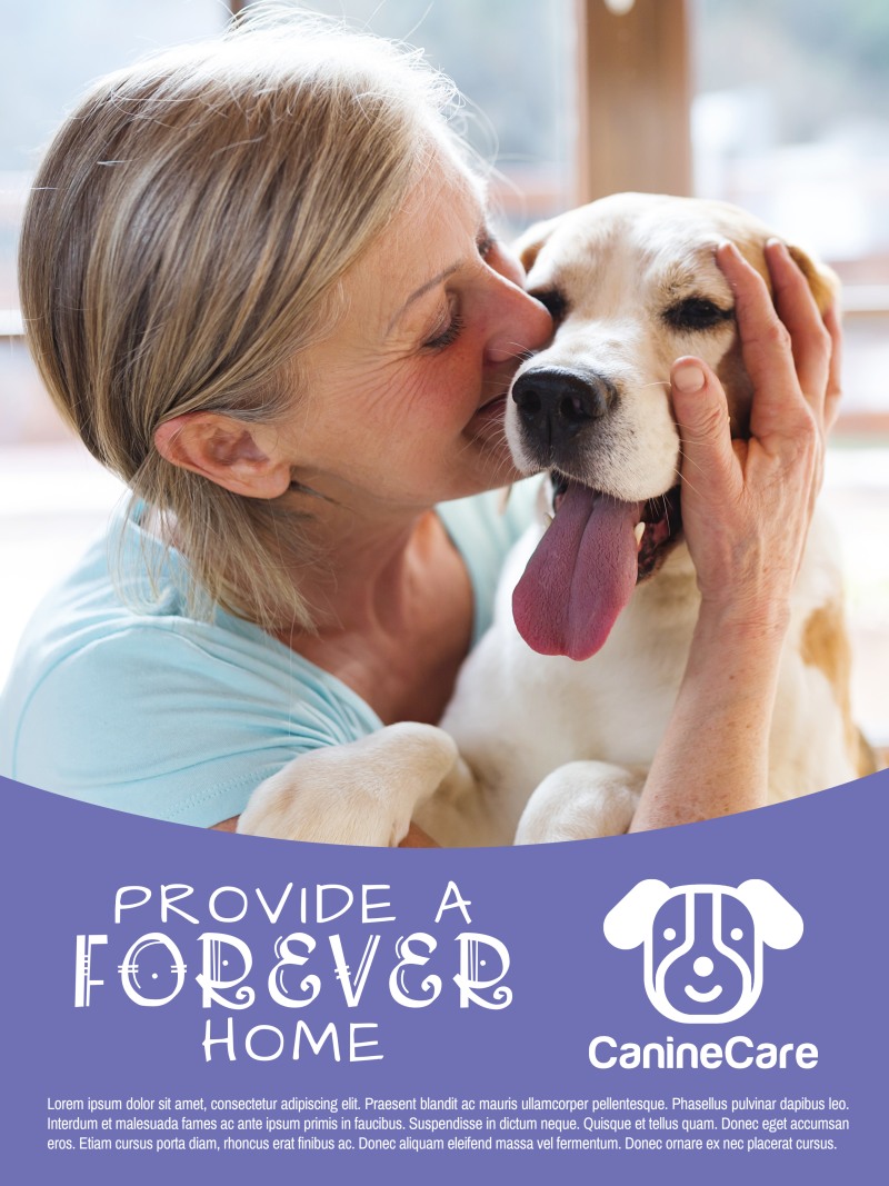 Dog Charity Poster Template | MyCreativeShop