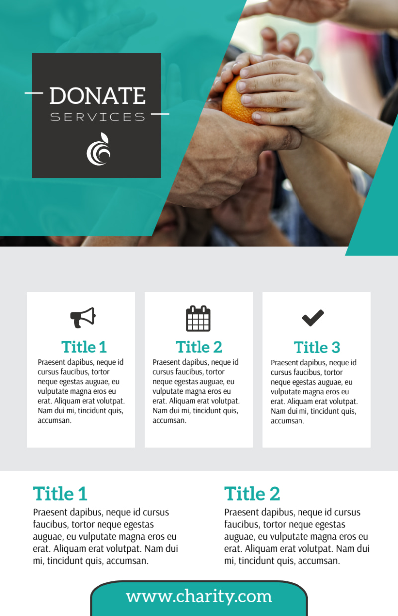 Donation Services Flyer Template MyCreativeShop