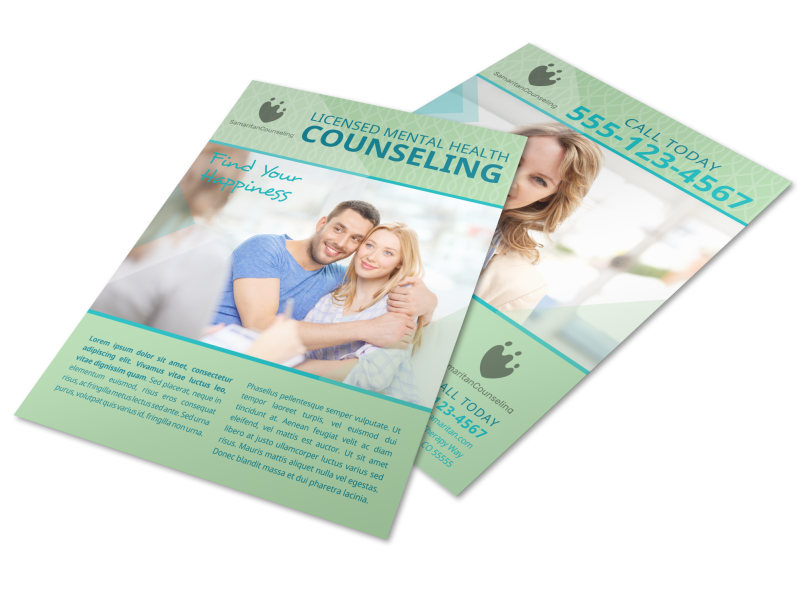 Licensed Mental Health Counseling Flyer Template