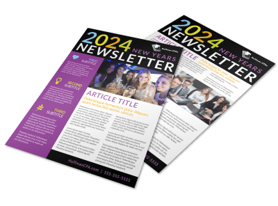 New Year's Newsletter Template | MyCreativeShop