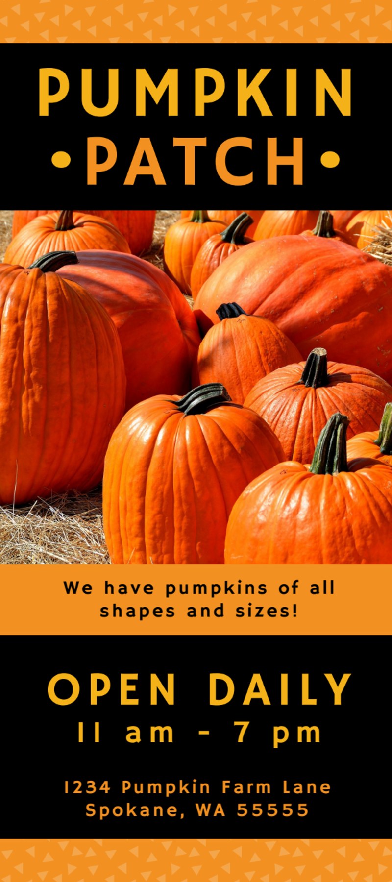 Pumpkin Patch Flyer Template Free