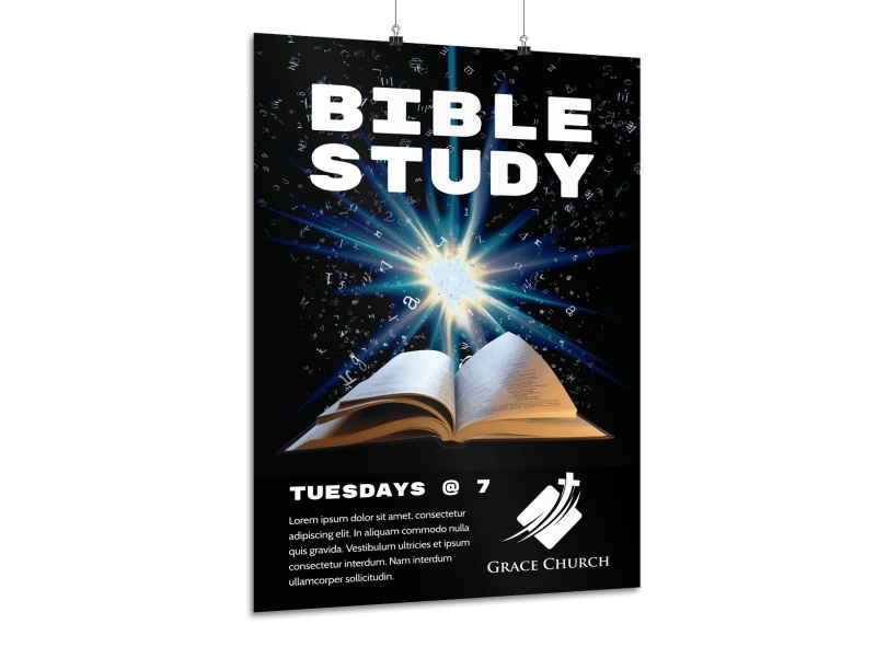 Bible Study Class Poster Template | MyCreativeShop Bible Study Class Poster Template | MyCreativeShop