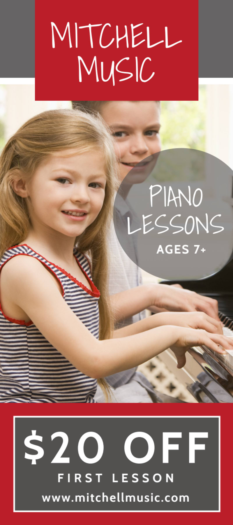 Music Lesson Promo Flyer Template MyCreativeShop