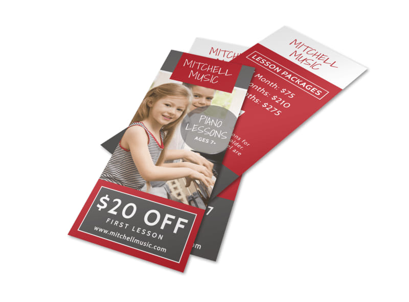Music Lesson Promo Flyer Template MyCreativeShop
