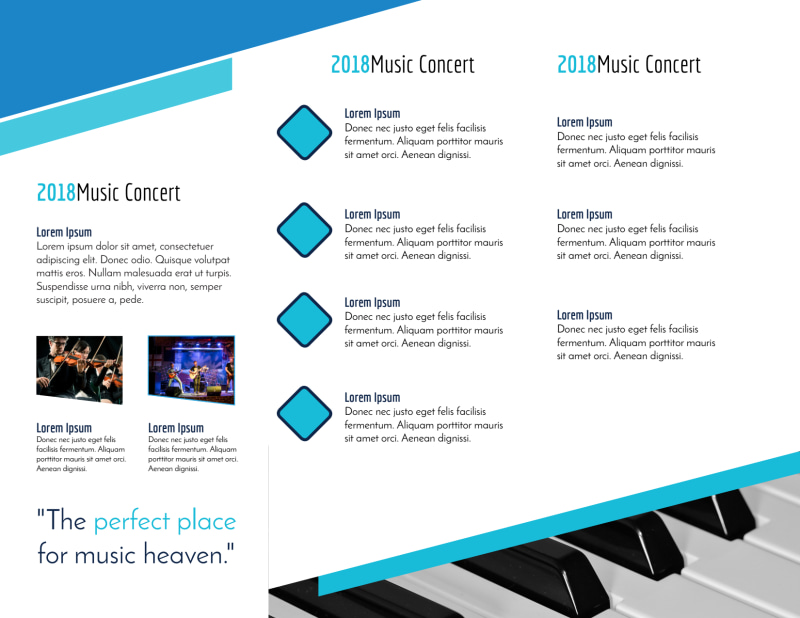 Concert Tri-Fold Brochure Template | MyCreativeShop