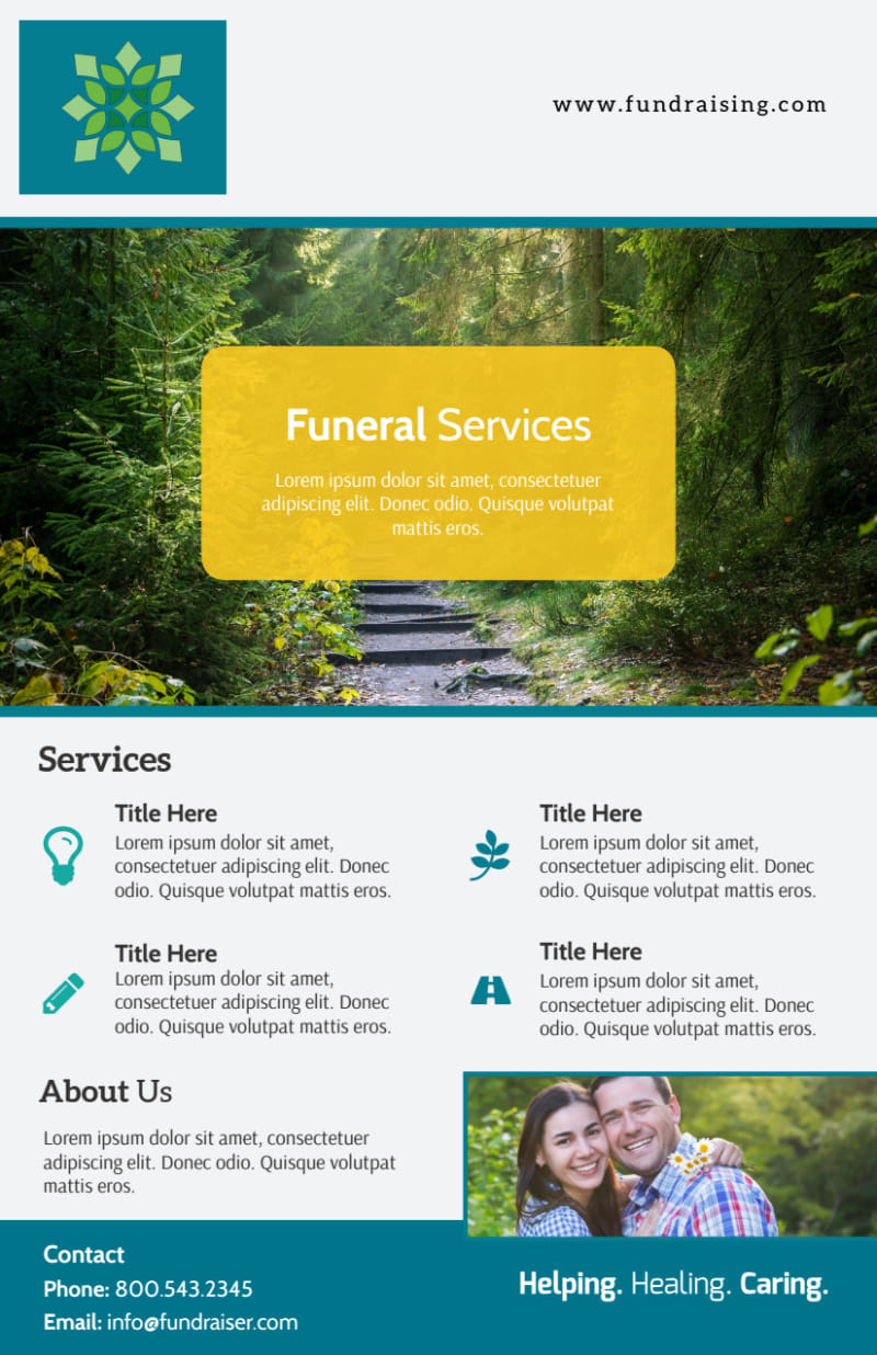 Funeral Services Flyer Template | MyCreativeShop