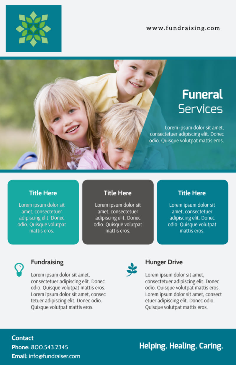 Funeral Services Flyer Template | MyCreativeShop