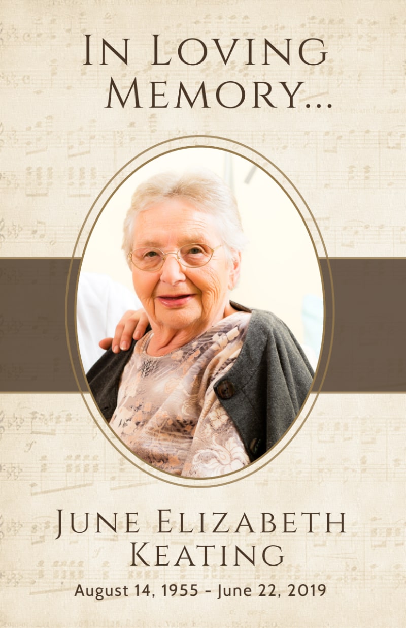 Funeral Flyer Template