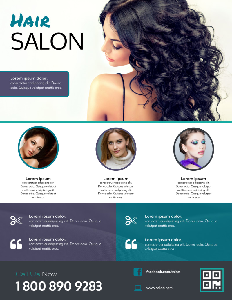Hair Stylist Flyers Templates Free
