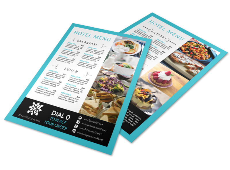 Travel Menu Templates | MyCreativeShop