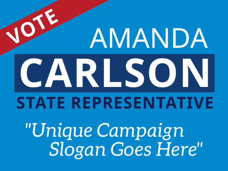 Campaign Vote Yard Sign Template MyCreativeShop