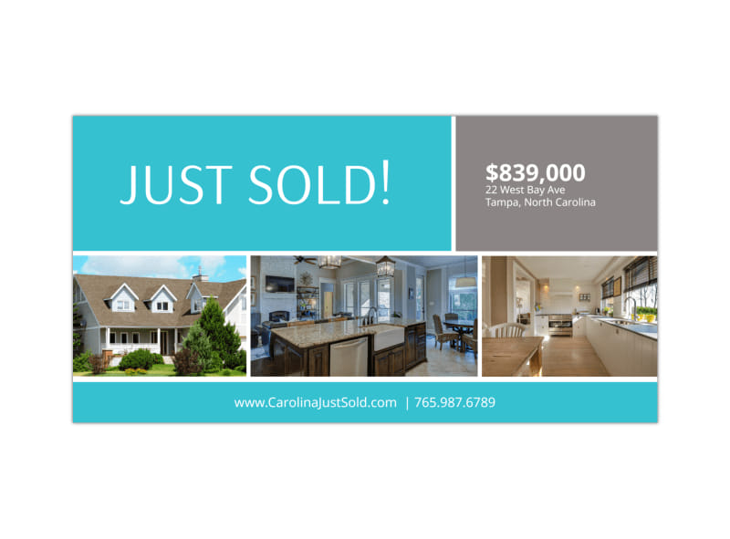 Just Sold Real Estate Facebook Post Template