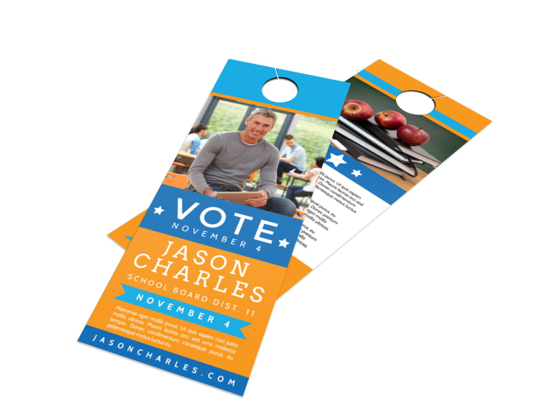 Campaign Voting Door Hanger Template MyCreativeShop