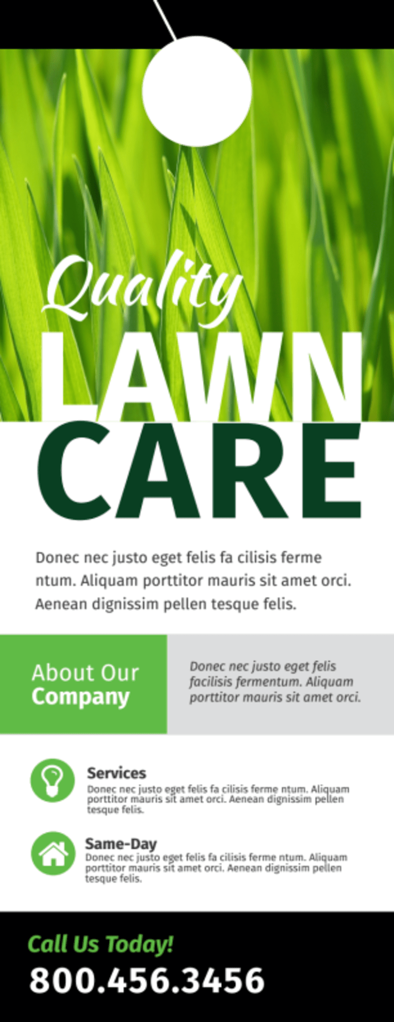 Lawn Care Sale Door Hanger Template MyCreativeShop