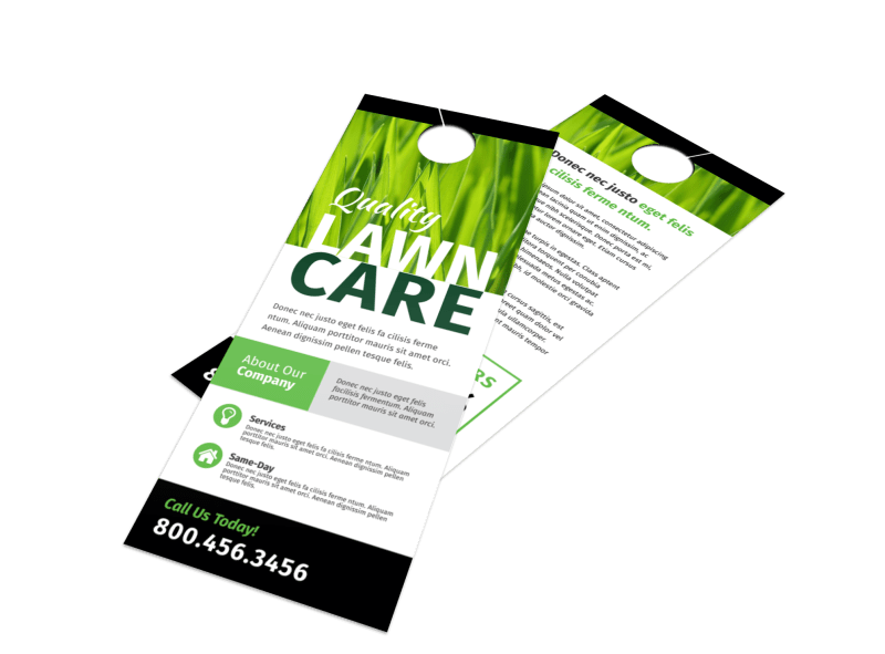 Lawn Care Sale Door Hanger Template MyCreativeShop