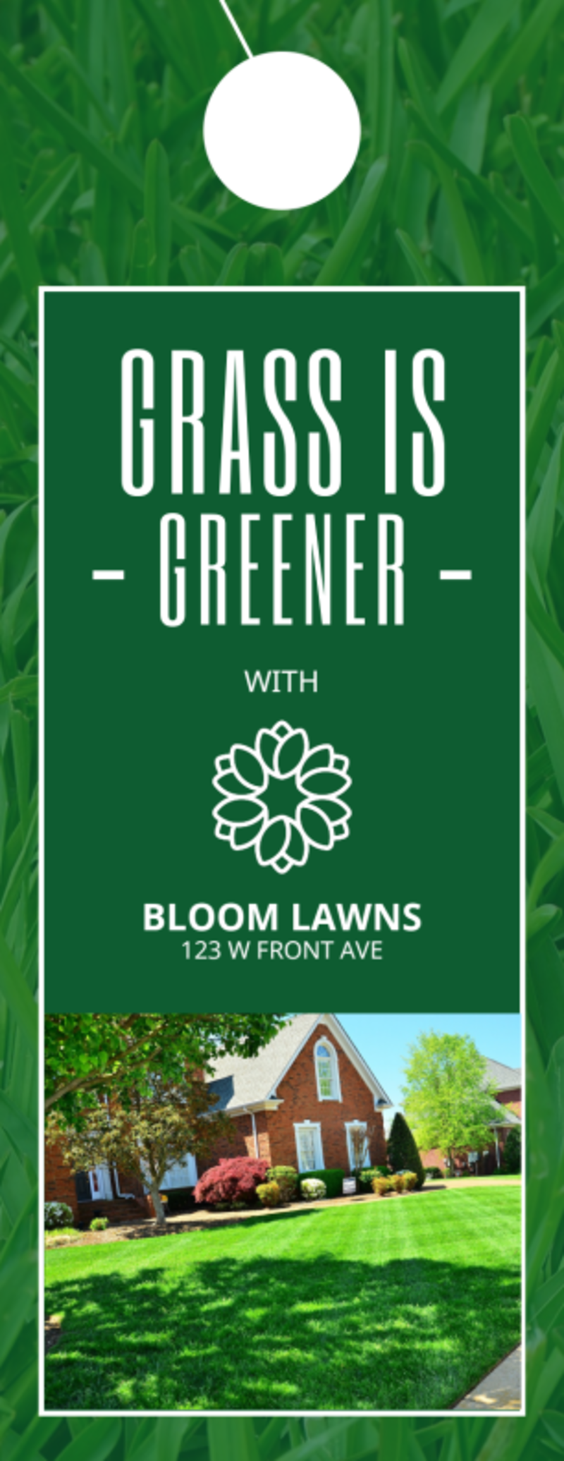 Lawn Care Door Hanger Template Printable Templates