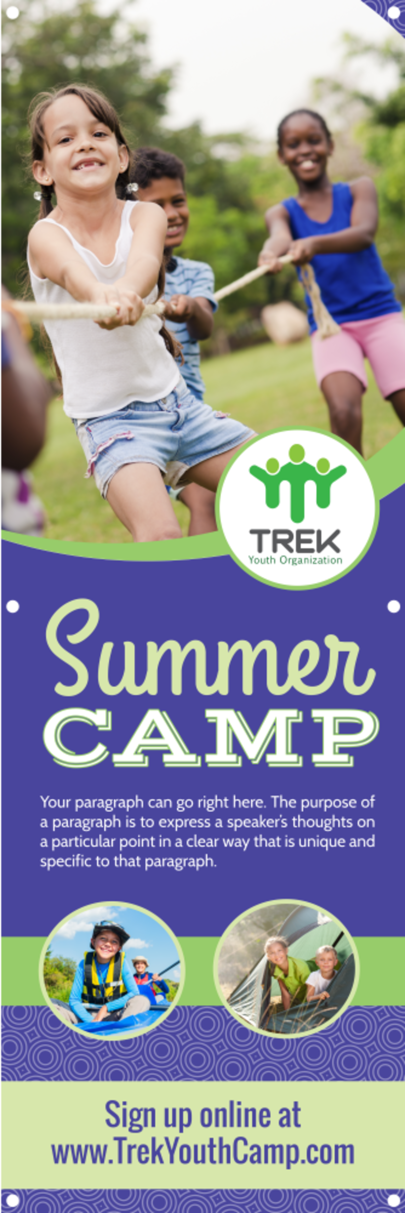 Beautiful Summer Camp Banner Template | MyCreativeShop