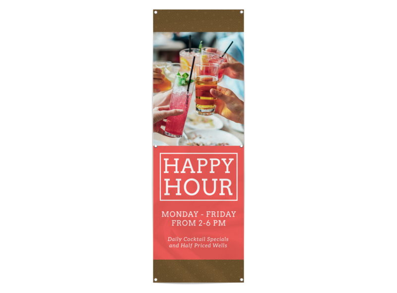 Bar Happy Hour Banner Template | MyCreativeShop
