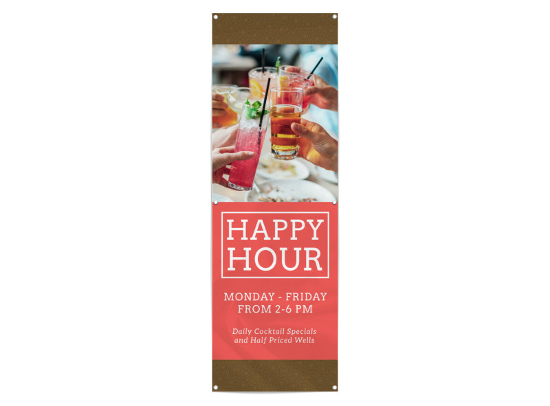 Bar Happy Hour Banner Template | MyCreativeShop