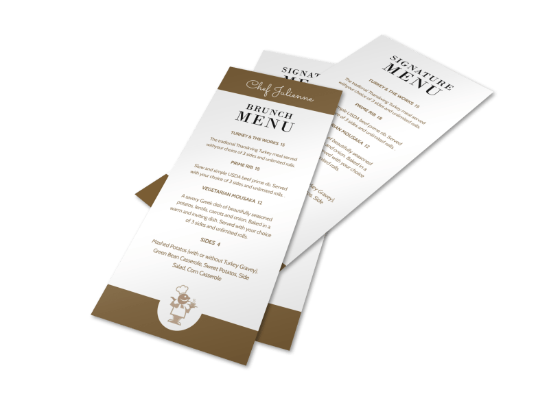 Brunch Signature Menu Template | MyCreativeShop