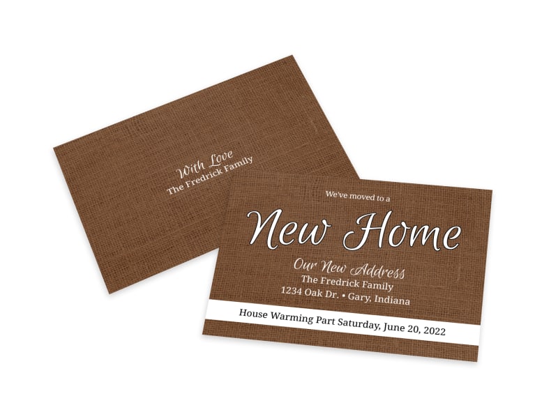 Change Of Address Card Templates MyCreativeShop