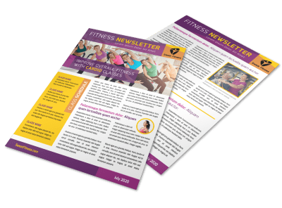 Fitness Newsletter Templates | MyCreativeShop