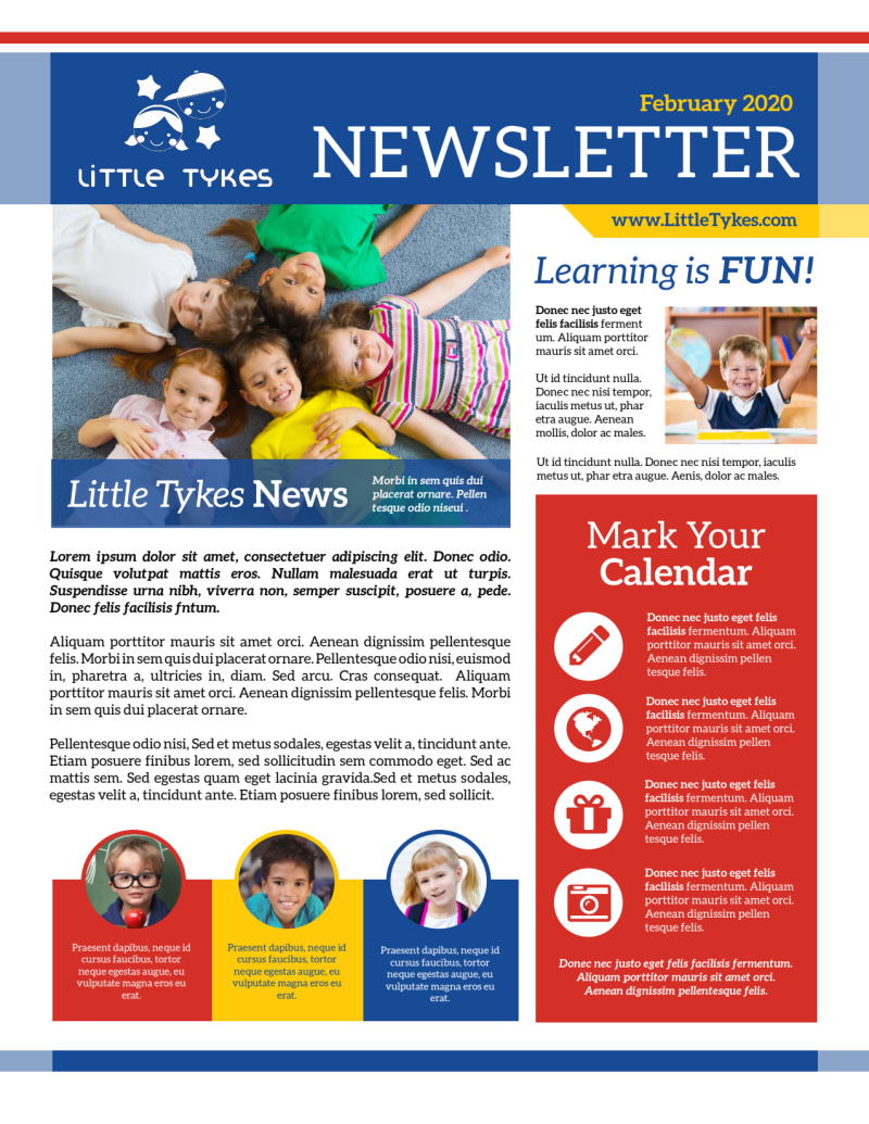 Daycare Newsletter Templates