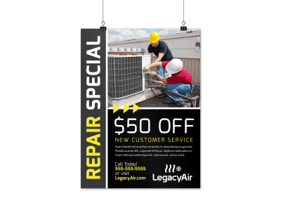 HVAC Poster Templates | MyCreativeShop
