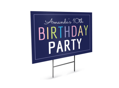 Party Yard Sign Templates | MyCreativeShop