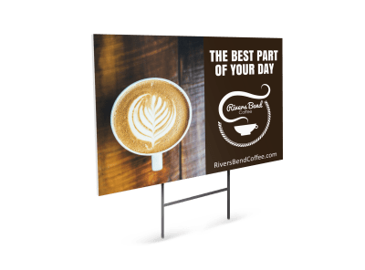 Coffee Shop Yard Sign Templates | MyCreativeShop