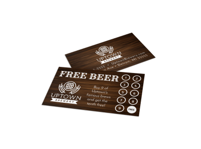 Beer Loyalty Card Templates | MyCreativeShop