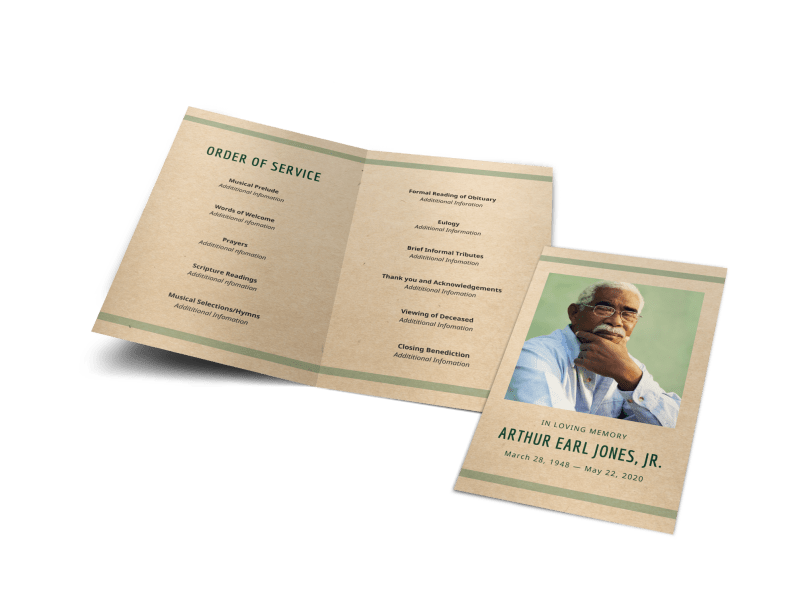 How To Write A Funeral Program Checklist Advice From A Writer 