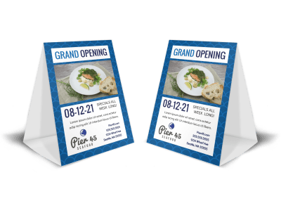 Grand Opening Table Tent Templates | MyCreativeShop