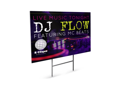 DJ Yard Sign Templates | MyCreativeShop