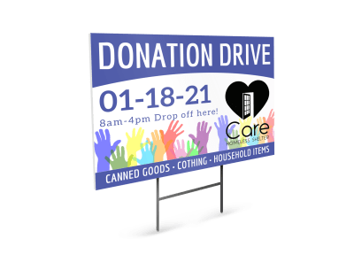 Charity Yard Sign Templates | MyCreativeShop