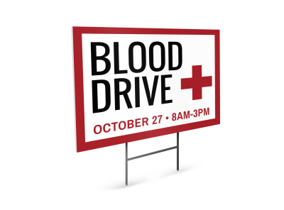 Blood Drive Yard Sign Templates | MyCreativeShop