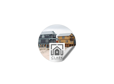 Real Estate Circle Sticker Templates | MyCreativeShop