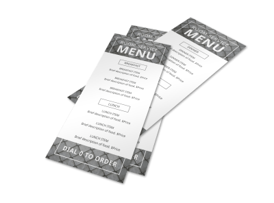 Room Service Menu Inserts Hotel Menu Designs From IMenuPro More Than