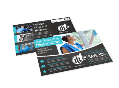 Window Cleaning Postcard Templates | MyCreativeShop