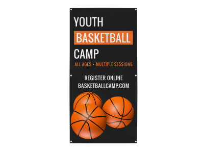 Basketball Fabric Banner Templates | MyCreativeShop