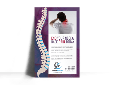 Chiropractic Poster Templates | MyCreativeShop