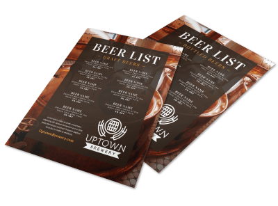 Beer Menu Templates | MyCreativeShop