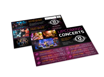 Concert Postcard Templates | MyCreativeShop