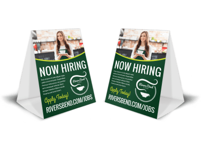 Now Hiring Table Tent Templates | MyCreativeShop