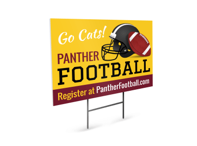 Football Yard Sign Templates | MyCreativeShop