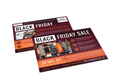 Black Friday Postcard Templates | MyCreativeShop