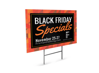 Black Friday Yard Sign Templates | MyCreativeShop